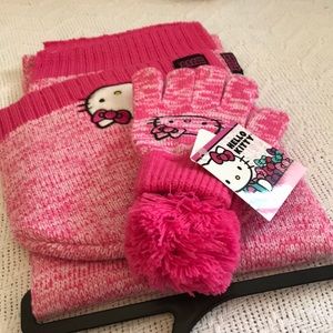 Hello Kitty | Accessories | Hello Kitty 3 Piece Cold Weather Set Nwt ...